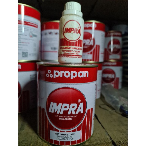 Jual IMPRA ML-131 CLEAR GLOSS MELAMINE LACK 2 KOMPONEN 1 LITER | Shopee ...