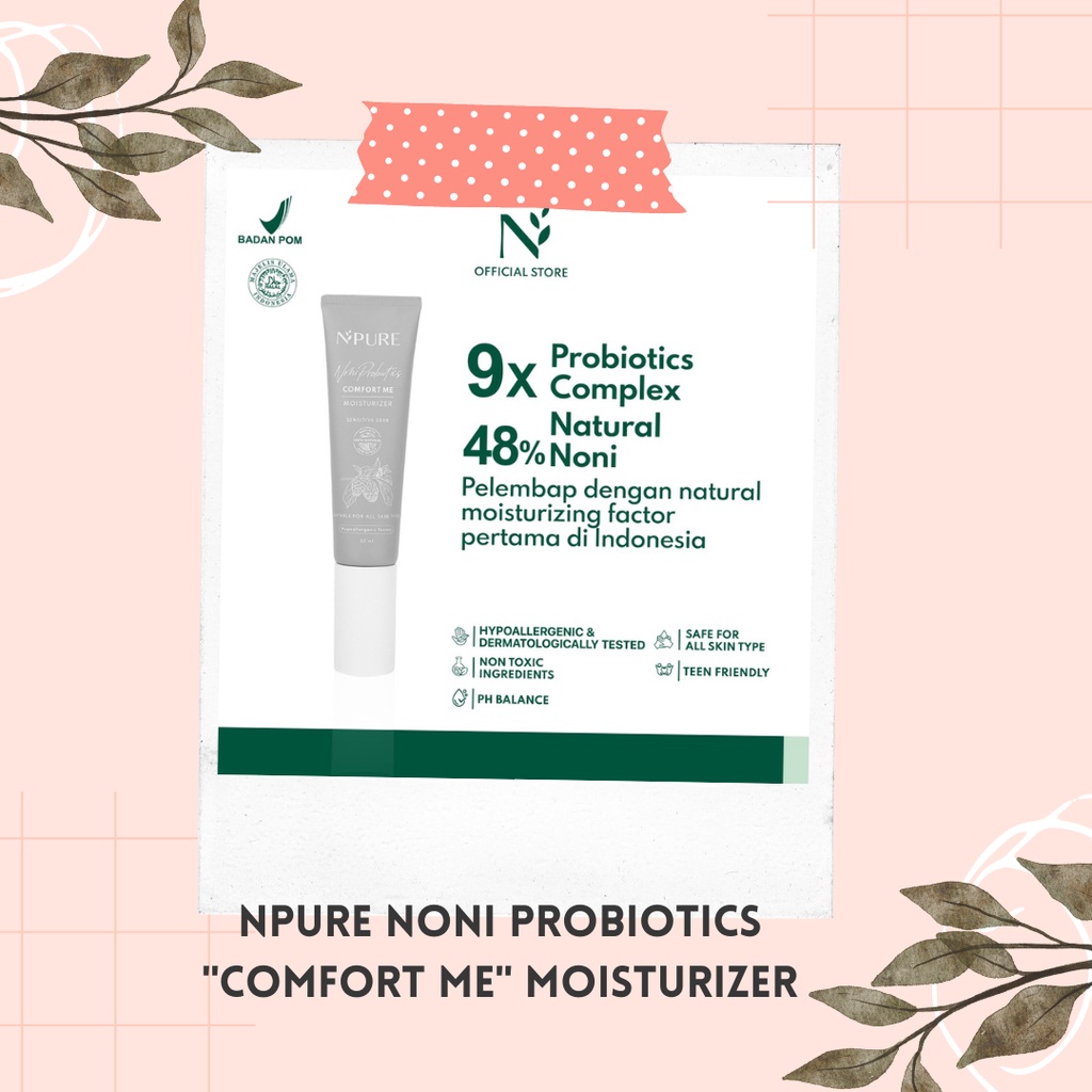 Jual NPURE NONI PROBIOTICS "COMFORT ME" MOISTURIZER Mengandung 48% ...