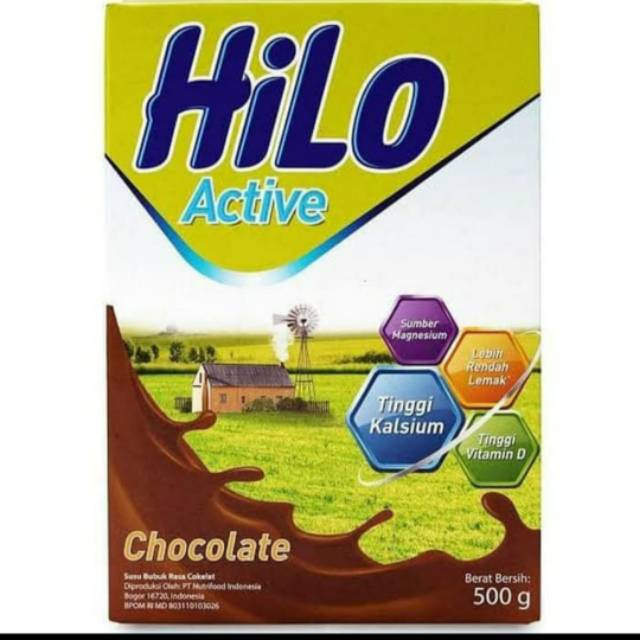 Jual HiLo Active Chocolate 500 gr | Shopee Indonesia