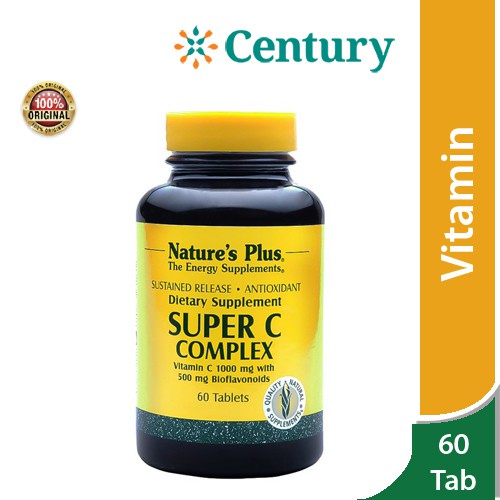 Jual Natures Plus Super C Complex S/R60 Kapsul/Vitamin C/Daya tahan ...