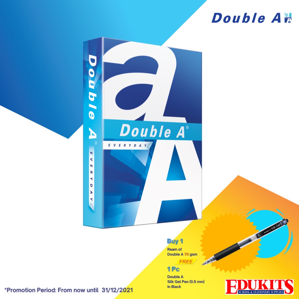 Jual EDUKITS DOUBLE A PREMIUM A4 70GR | Shopee Indonesia