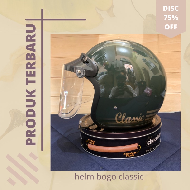 Jual helm bogo classic kekinian termurah kuaitas terbaik | Shopee Indonesia