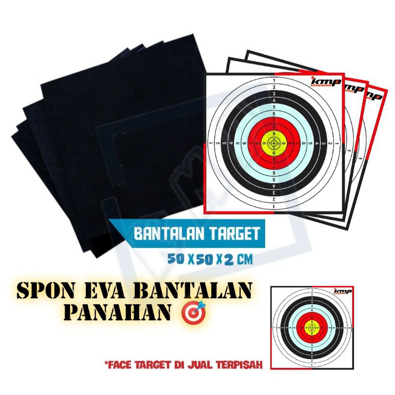 Jual BANTALAN TARGET PANAHAN 50x50x2cm | Shopee Indonesia