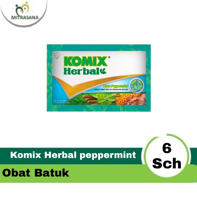 Jual Komix Herbal Peppermint 6 sch | Shopee Indonesia
