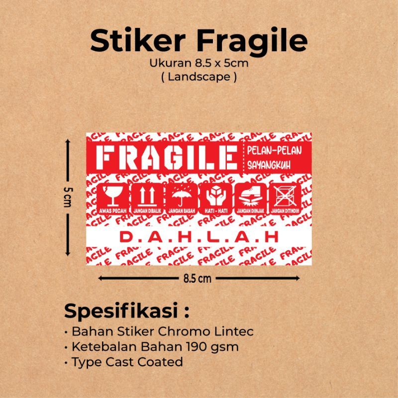 Jual stiker label fragile / jangan dibanting | Shopee Indonesia