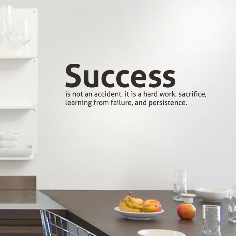 Jual Stiker Dinding Quotes Motivasi Kata Kantor Cafe Rumah Sukses ...