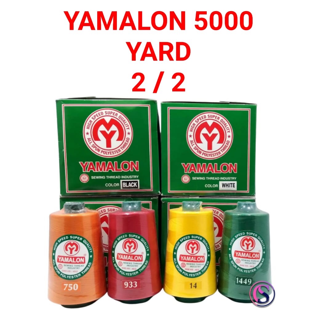 Jual [6 rol] Benang jahit yamalon 5000 yard bagian 2 | Shopee Indonesia