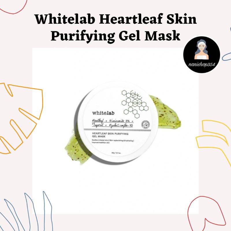 Jual Whitelab Heartleaf Skin Purifying Gel Mask | Shopee Indonesia