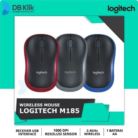 Jual Mouse Wireless Logitech M185 " Logitech M185" | Shopee Indonesia