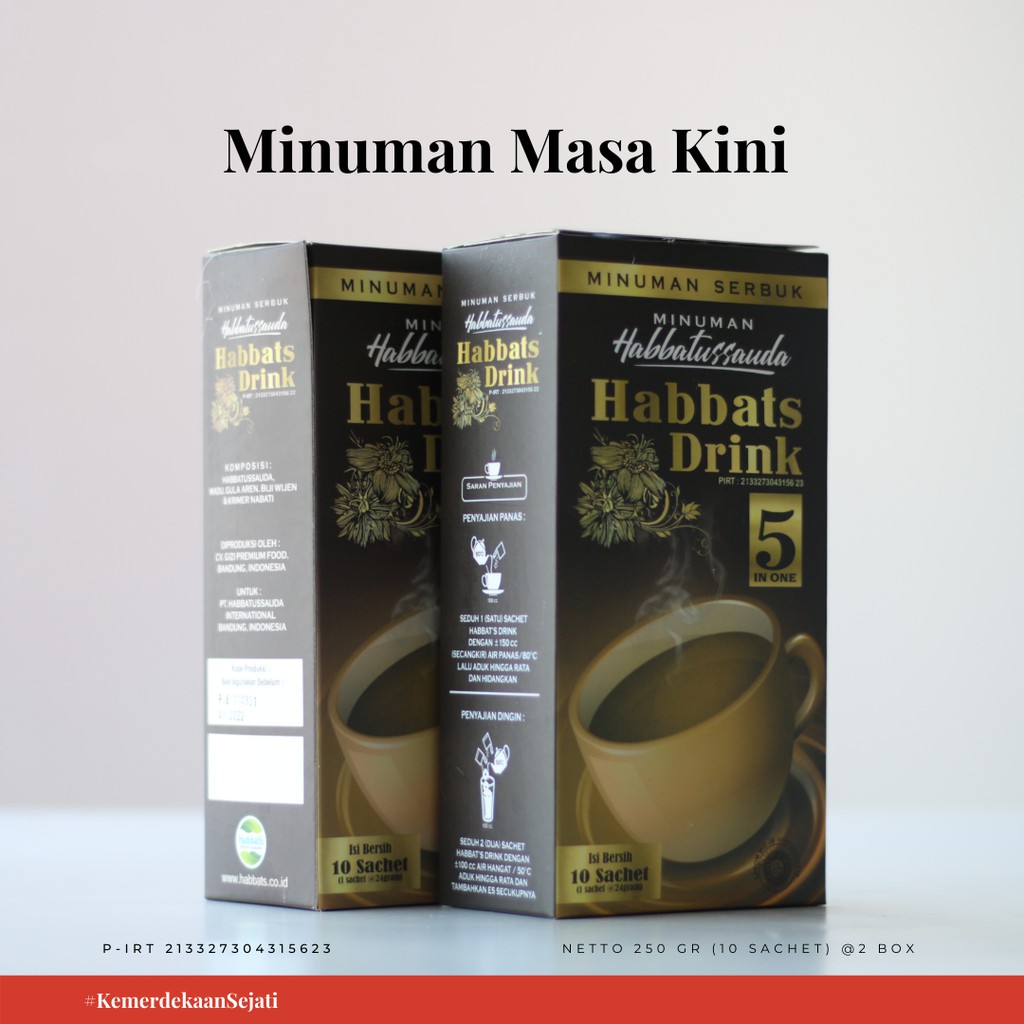 Jual Habbats Drink Habbatussauda 10 Sachet 10 Sachet Habbats Drink ...