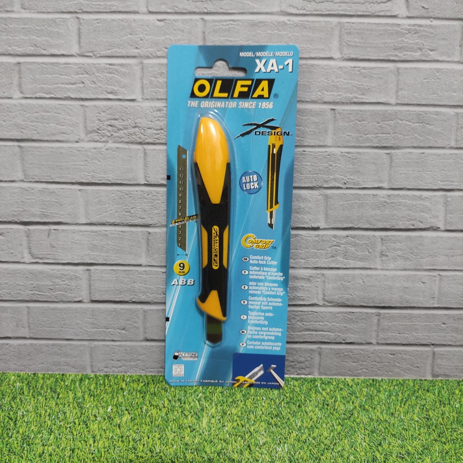 Jual Pisau Knife FIBERGLASS RUBBER Snap-Off blade cutter OLFA XA-1 JAPAN | Shopee Indonesia