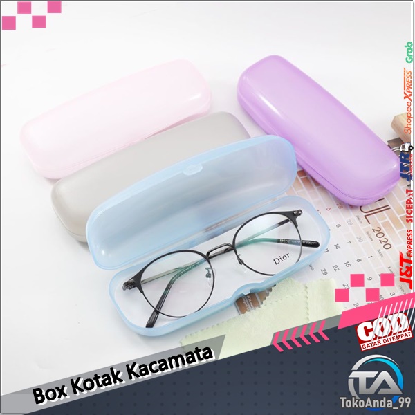 Jual Kotak Kacamata Transparant / Box Kacamata / Tempat Kacamata Pastel ...