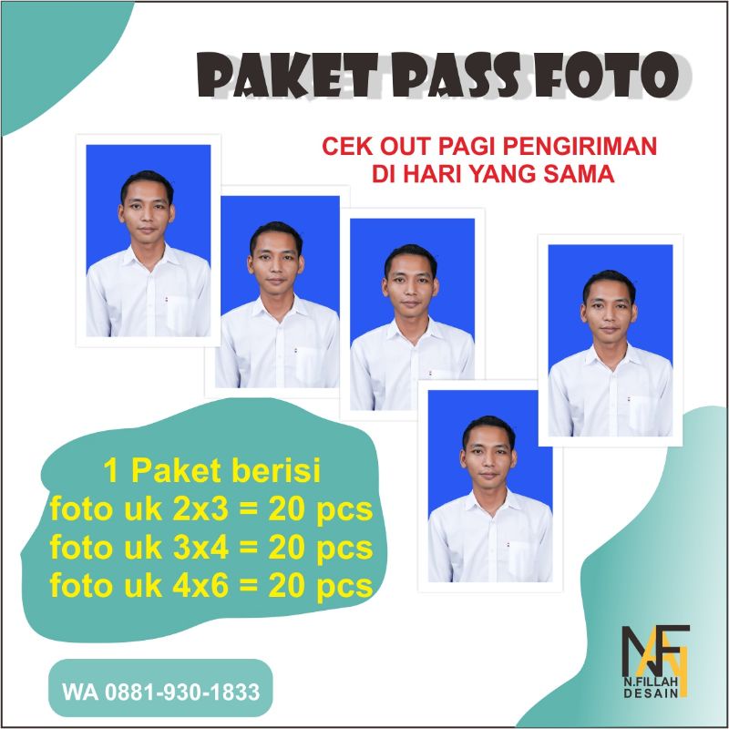 Jual PAKET CETAK PASS FOTO PAKET LENGKAP MURAH | Shopee Indonesia