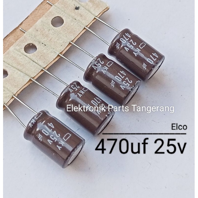 Jual (1 Buah) KAPASITOR ELCO 470UF 25V CAPACITOR ELCO 470UF 25V ...
