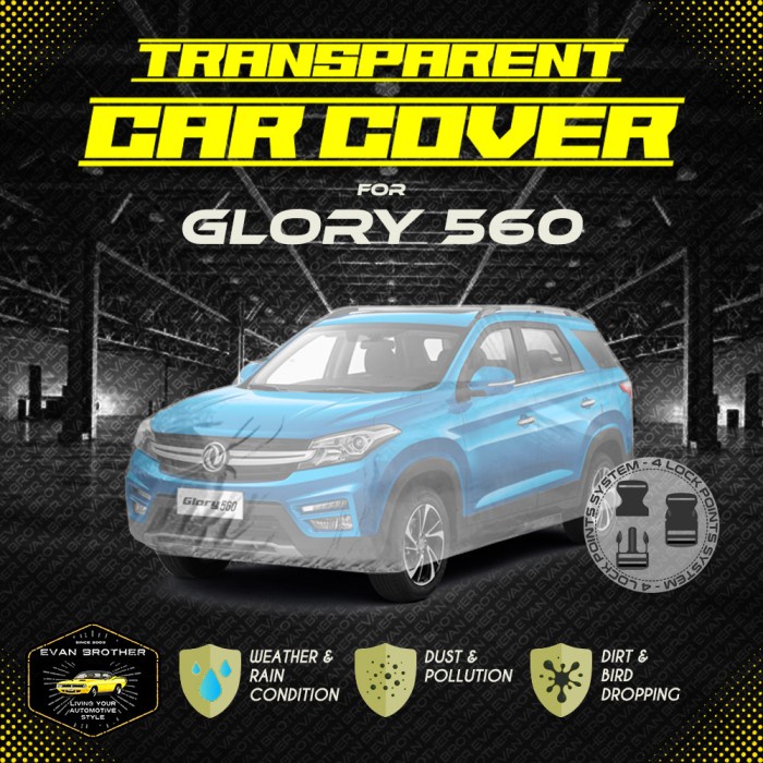Jual Cover Mobil Sarung Mobil Plastik Transparan Anti Air GLORY 560 ...