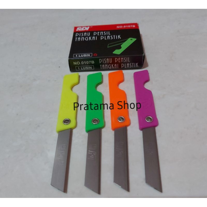 Jual Silet Tangkai/Cutter Lipat/Pisau Lipat SDI 0107B - 12 pcs | Shopee ...