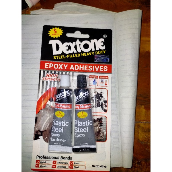 Jual lem dextone 5 menit lem besi, lem plastik , plastik still | Shopee ...