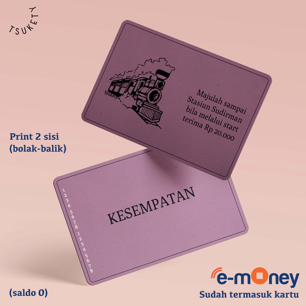 Jual kartu emoney flazz Monopoli kesempatan dana umum | Shopee Indonesia