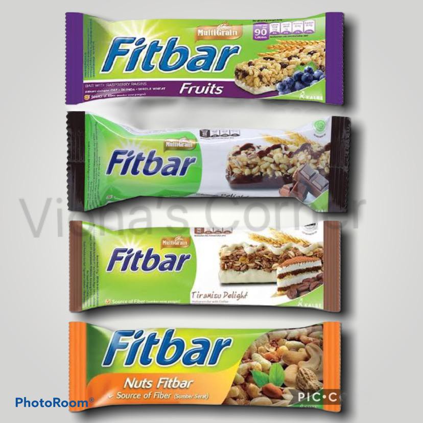 Jual Fitbar Mulitgrain Snack Bar Chocolate/Tiramisu/Nuts/Fruits/Cheese ...
