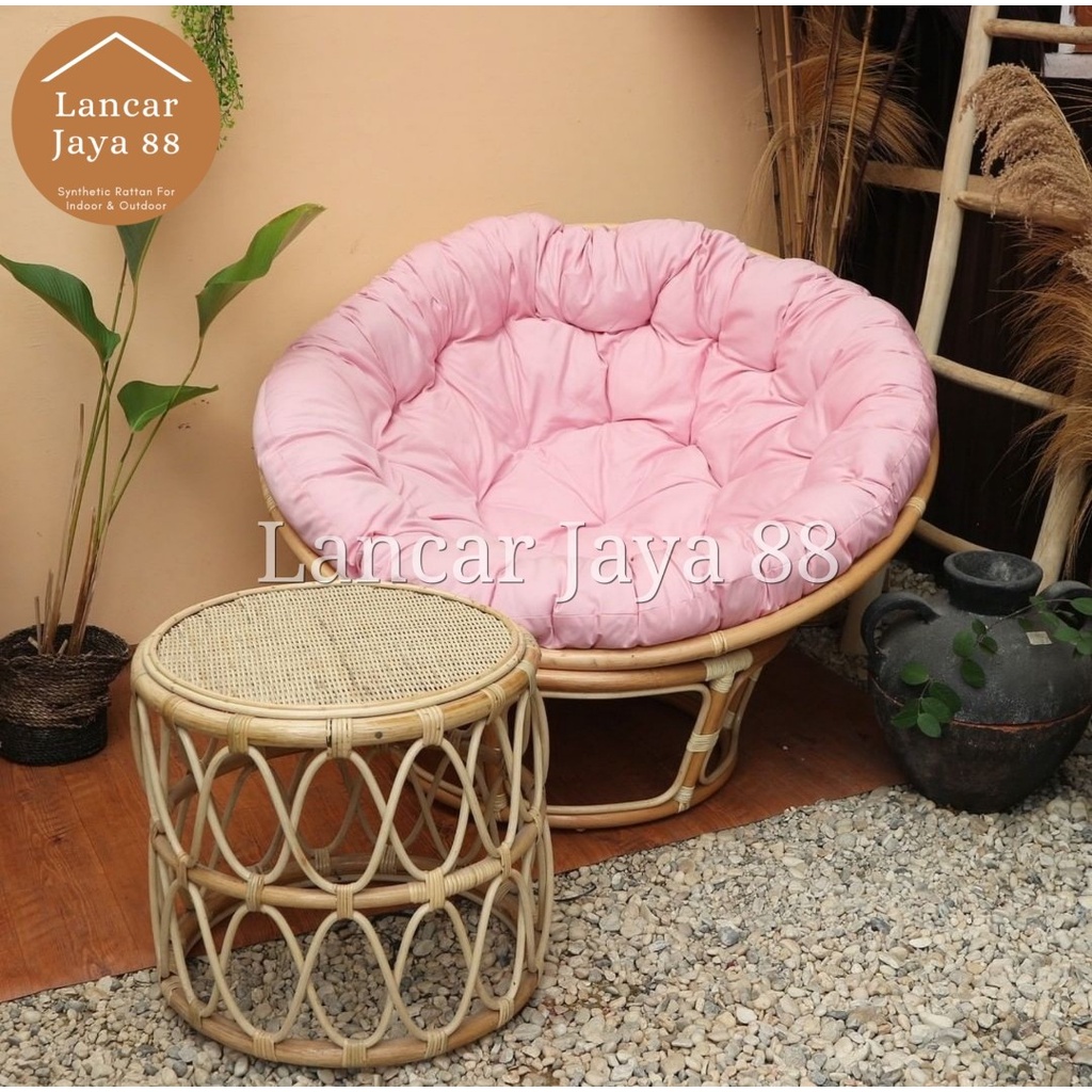 Jual Kursi Santai Papasan Rotan Asli | Shopee Indonesia