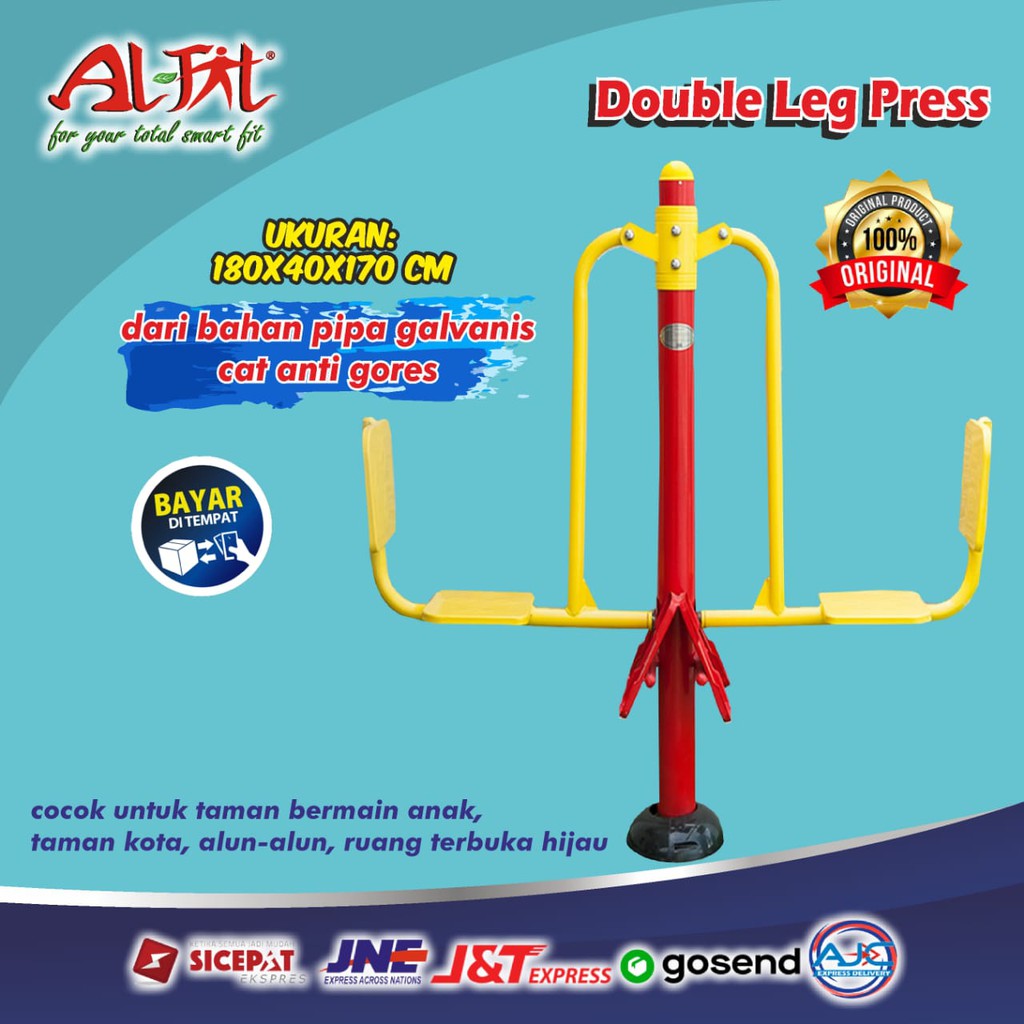 Jual Alat Gym Alat Fitness Fitnes Taman Outdoor Total DOUBLE LEG PRESS ...
