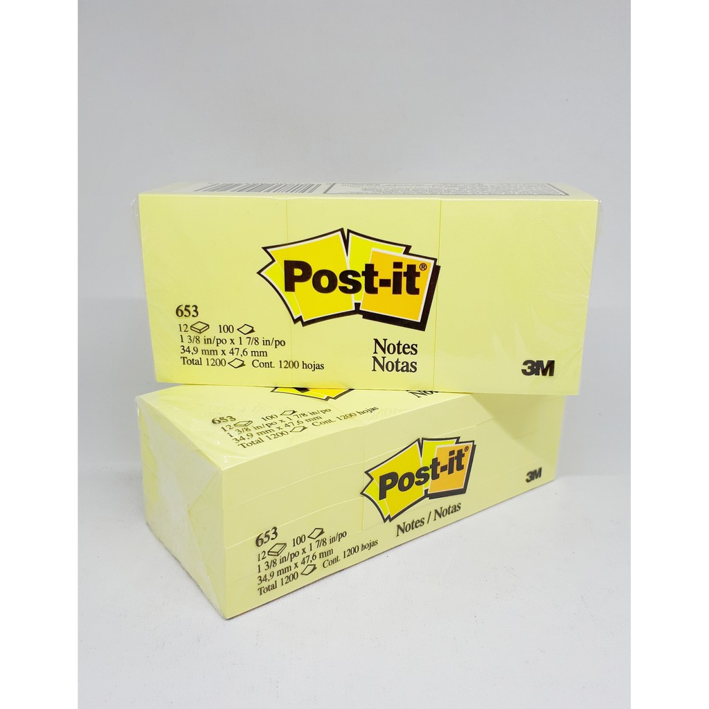 Jual 3M Post It Notes 653 (1,5" x 2") | Shopee Indonesia