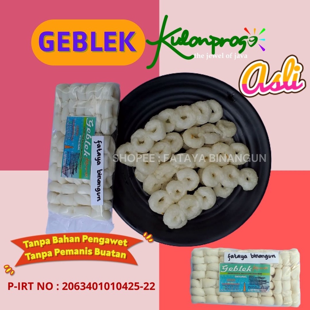 Jual Geblek Kulon Progo Asli Jogja Gebleg Geplek Makanan Khas ...