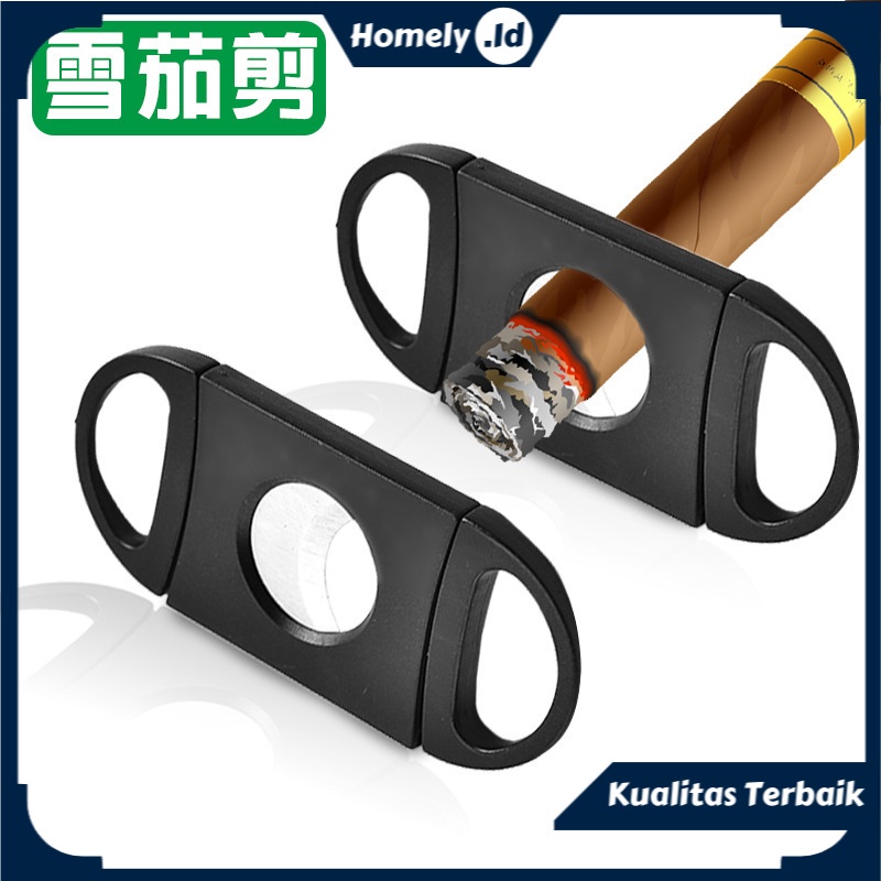 Jual Alat Pemotong Rokok Cerutu Cigar Cutter Double Blade Gunting Rokok ...