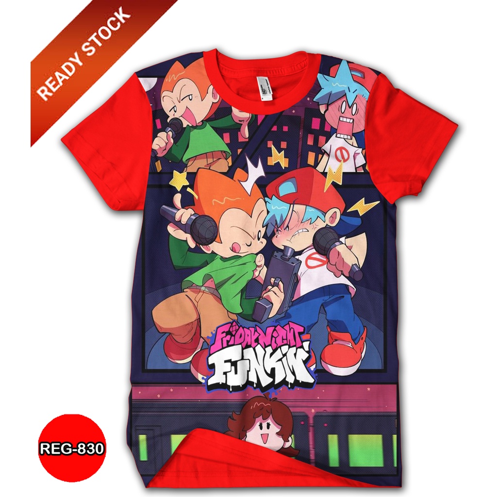 Jual Baju Friday Night Funkin 3D DEWASA Kaos FNF Video Game Animasi REG ...