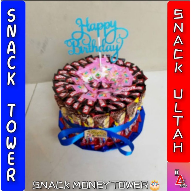 Jual SNACK TOWER BIRTHDAY / KUE ULTAH TERBARU / HAMPERS ULTAH (FREE ...