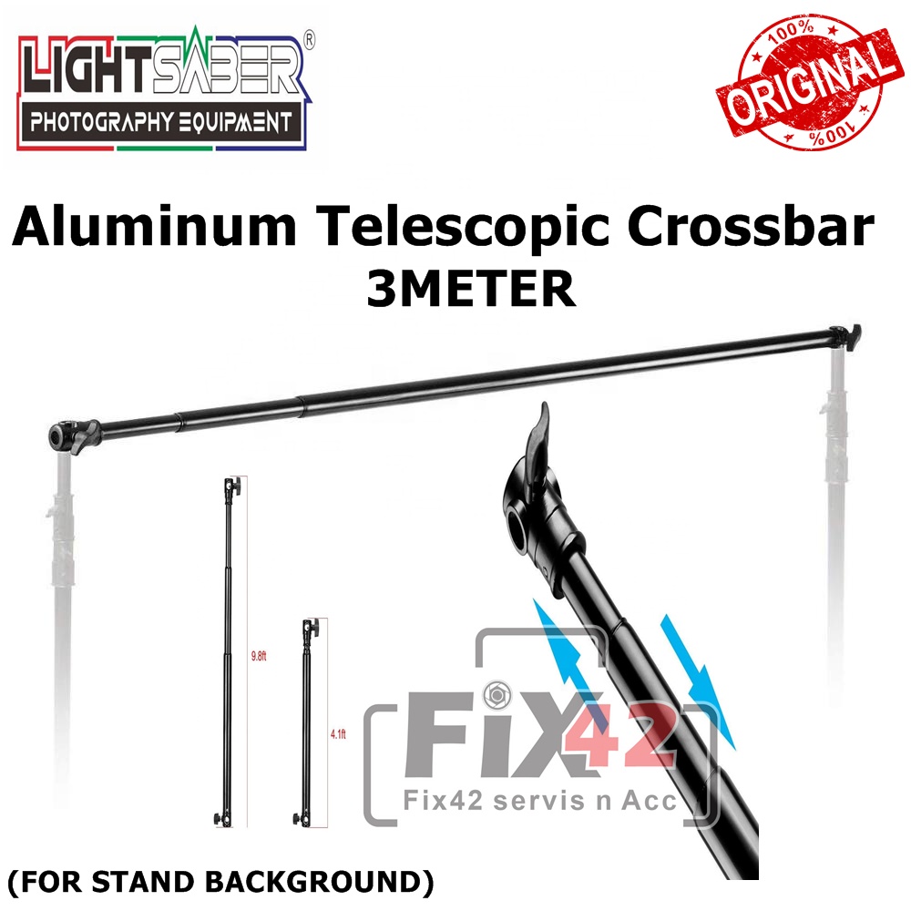 Jual LIGHTSABER Telescopic Cross Bar For Studio Background Stand 3meter ...