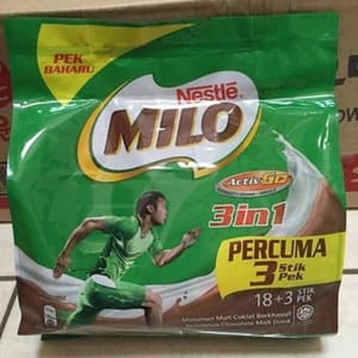 Jual Milo 3 in 1 malaysia ( 18+3 sachet ) | Shopee Indonesia
