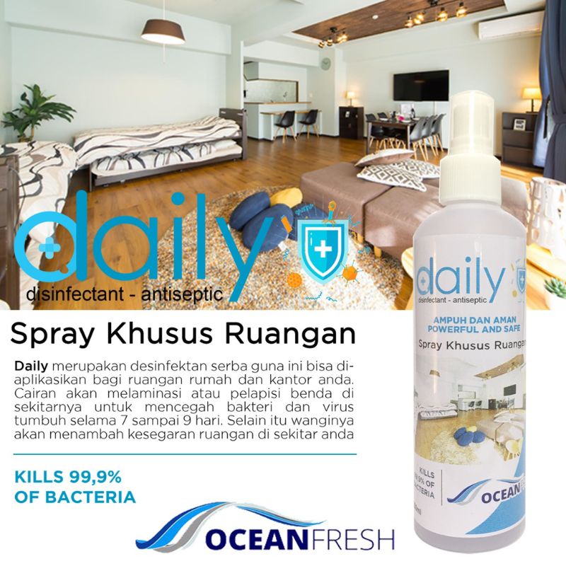 Jual DESINFEKTAN DAILY DISINFEKTAN KHUSUS UNTUK RUANGAN ANTISEPTIC ...