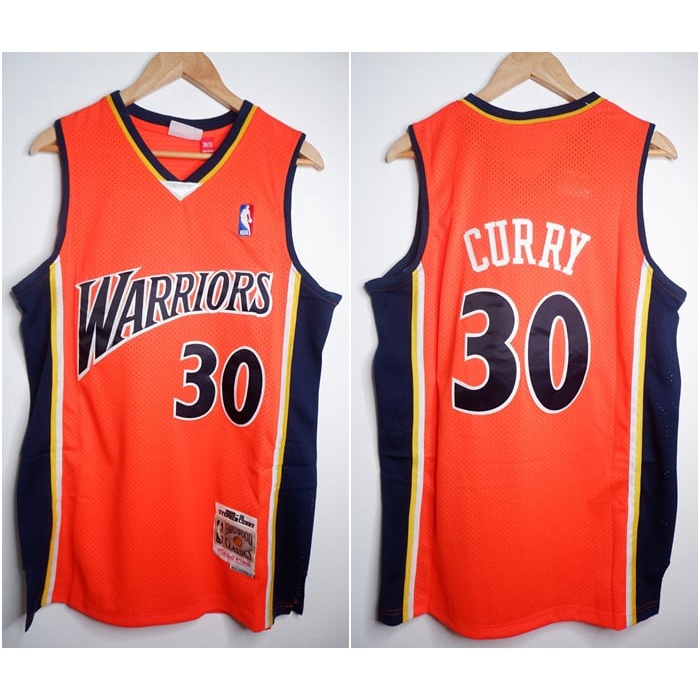 Jual JERSEY BASKET NBA CLASSIC HWC WARRIORS #30 CURRY THROWBACK OREN 07 ...