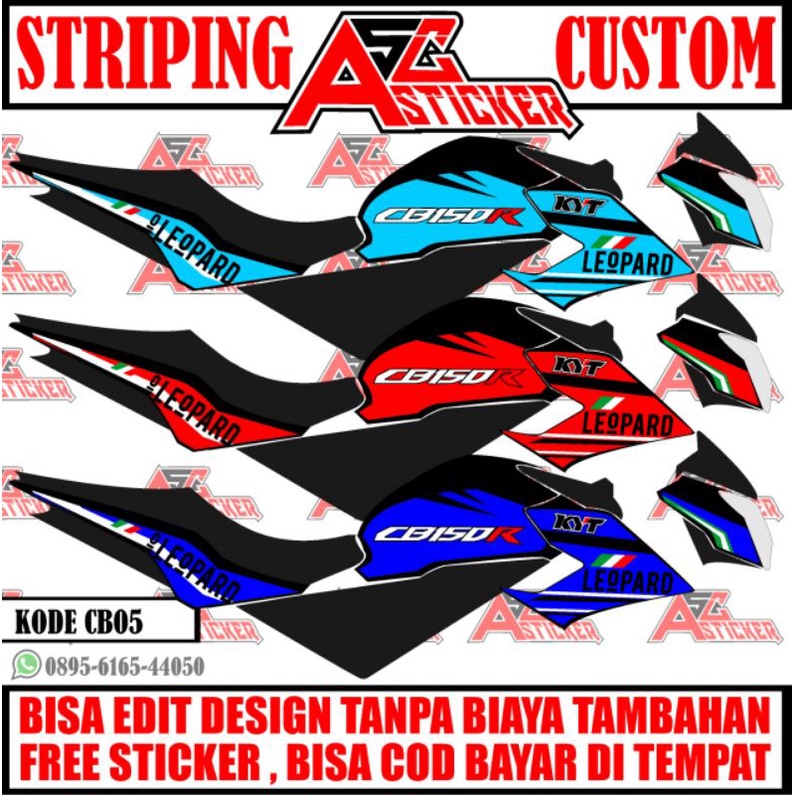 Jual STRIPING HONDA CB150R BISA CUSTOM EDIT DESIGN | Shopee Indonesia