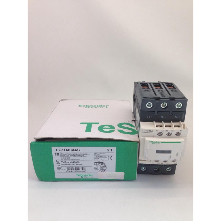 Jual Magnetic Contactor LC1D40AM7 220VAC Merk Schneider | Shopee Indonesia