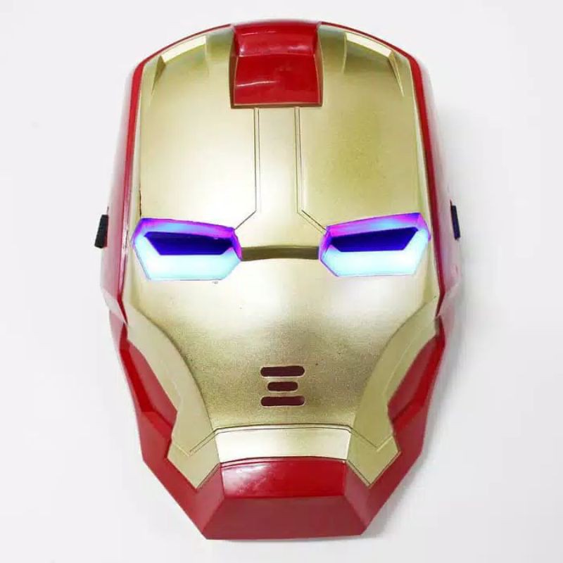 Jual Topeng IronMan Led nyala Light Sound Robot | Shopee Indonesia