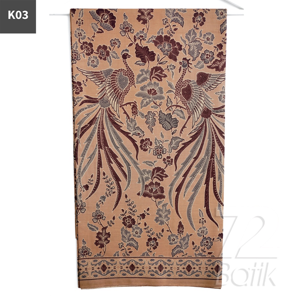 Jual KAIN BATIK PREMIUM Bahan Katun Motif Cendrawasih Warna Cream ...