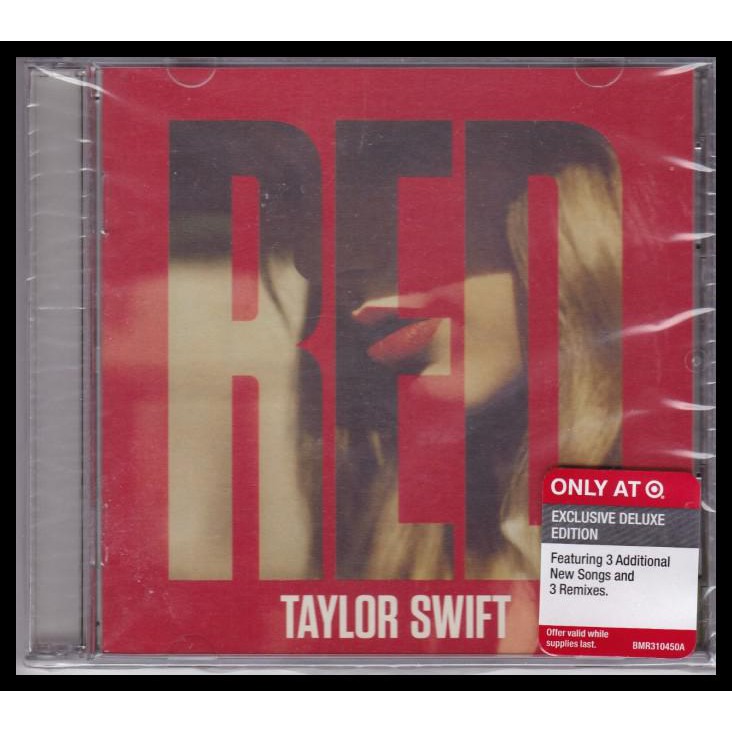 Jual Cd Taylor Swift - Red Deluxe 22 Tracks Edition 2Cds (6 Bonus ...