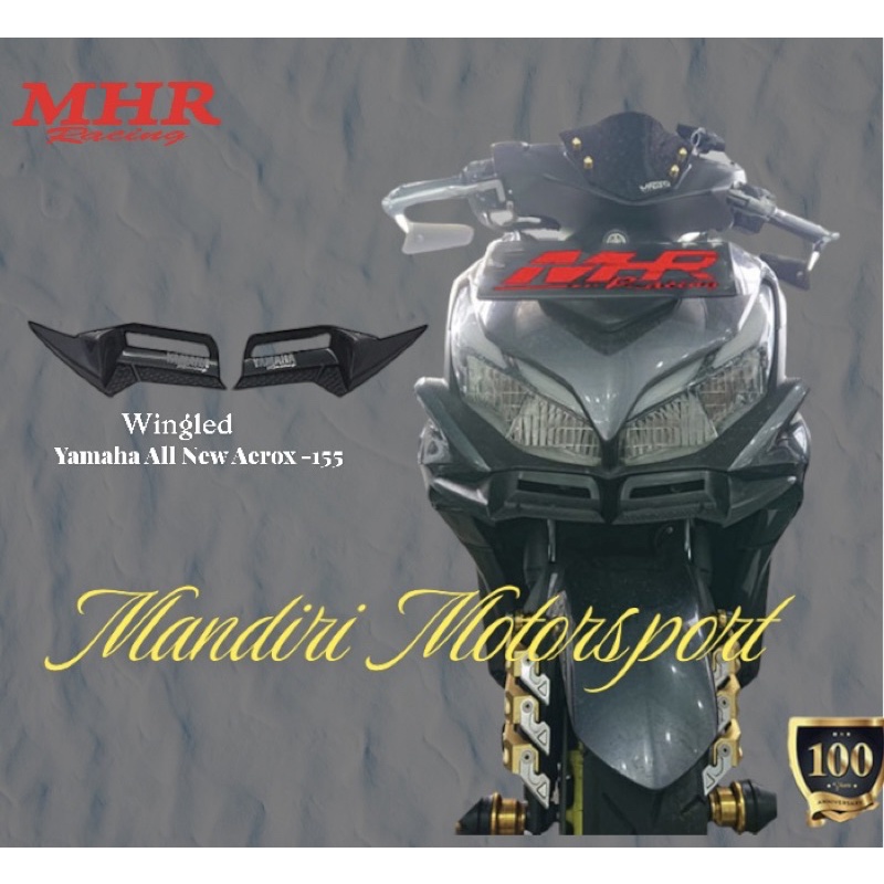 Jual Wingled Winglet Yamaha All New Aerox 155 2020-2022 Plastik ABS MHR ...
