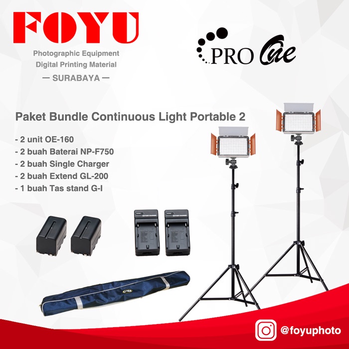 Jual Paket Foto Studio Lighting Portable 2 Vlog, Zoom, Meeting, Youtube ...
