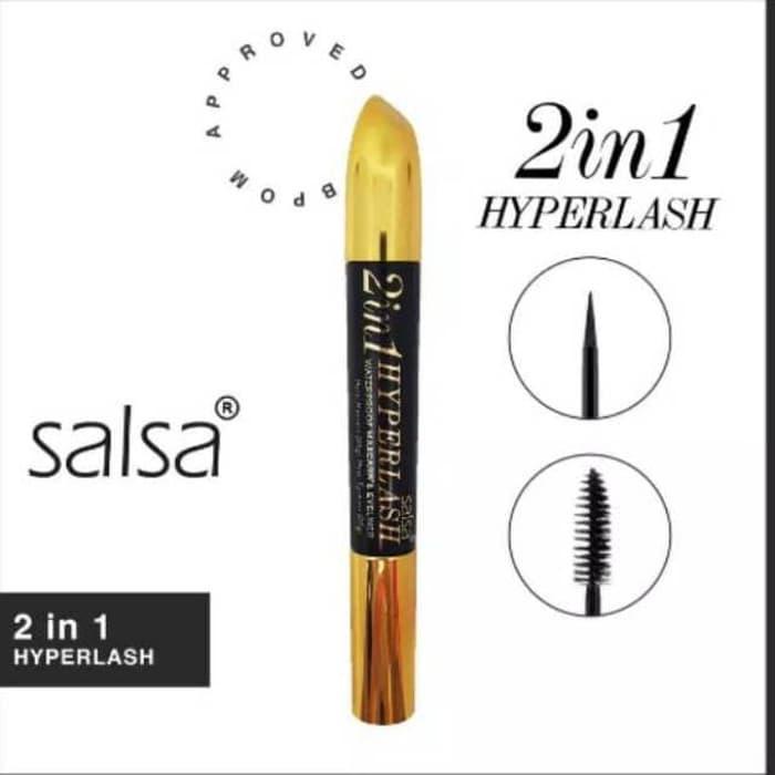 Jual Salsa 2in1 Hyperlash Mascara & Eyeliner - black | Shopee Indonesia