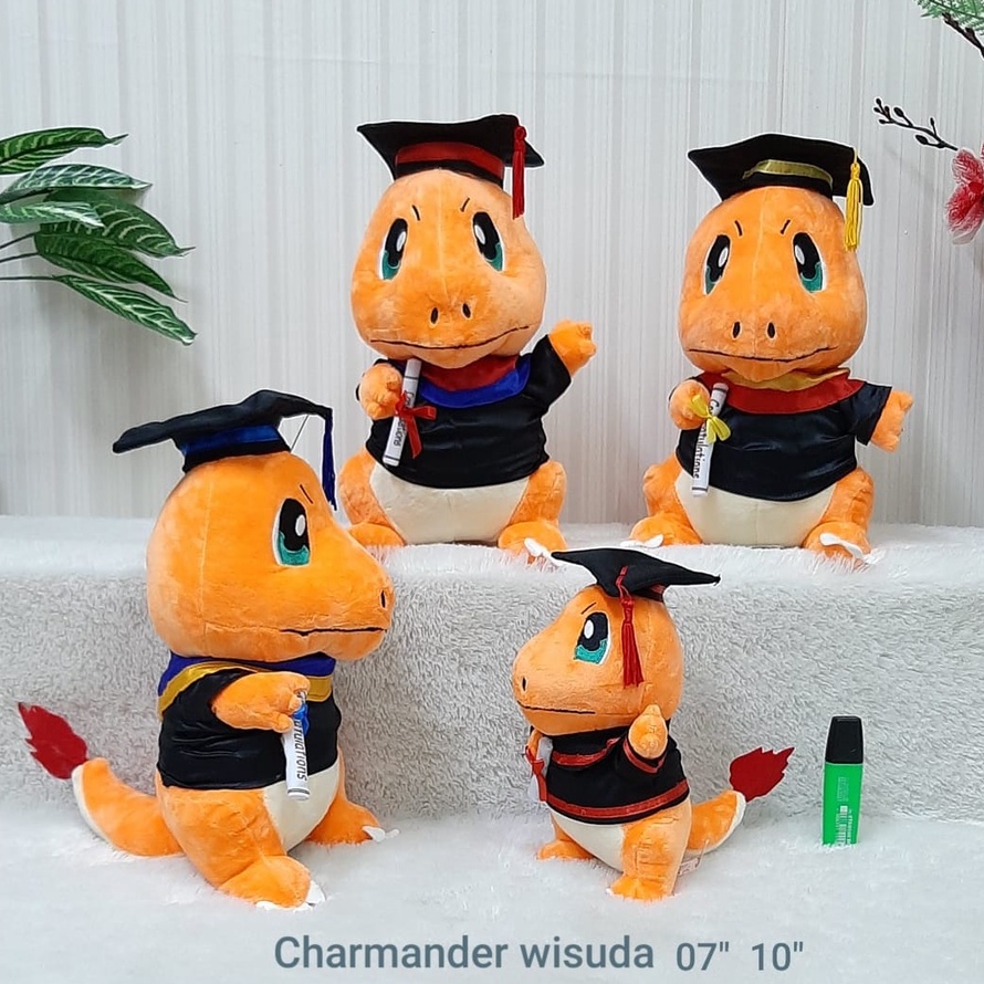 Jual Boneka Charmandeer Toga 19cm/07"/Boneka Pokemon Toga/Boneka Wisuda ...