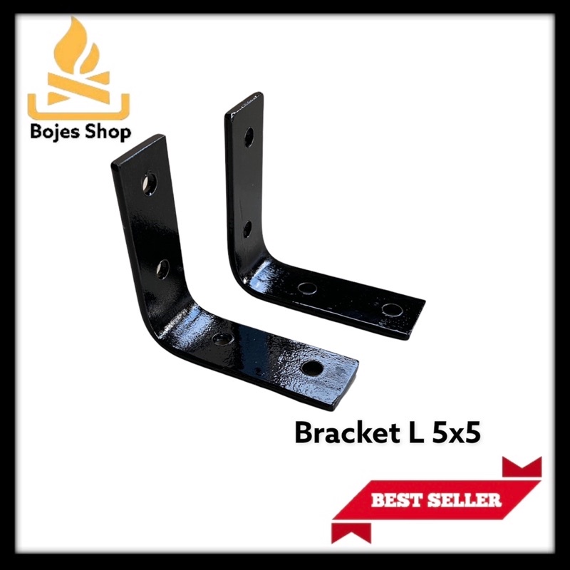 Jual bracket plat besi siku L ukuran 5cm | Shopee Indonesia