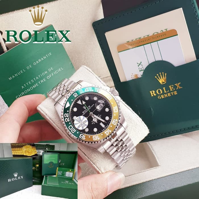 Jual Rolex GMT-Master Super premium full set box rolex original ...