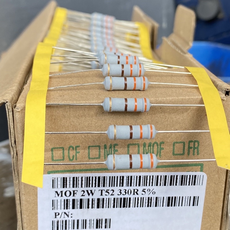 Jual resistor 330 ohm 2w taiwan kaki tebal | Shopee Indonesia