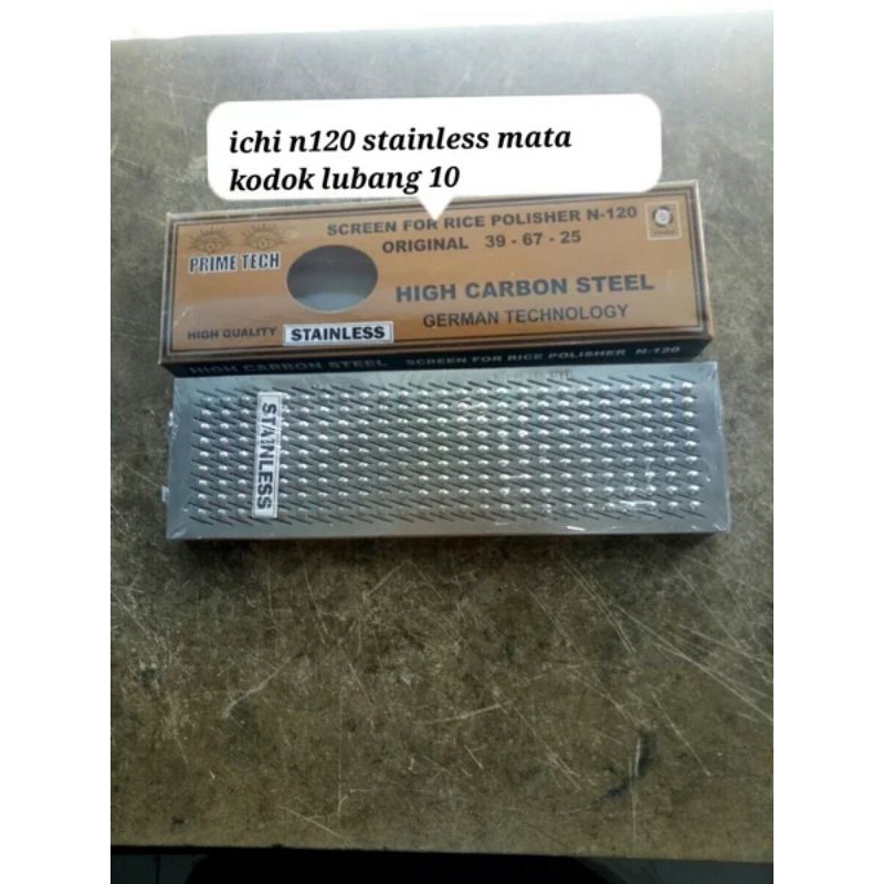 Jual ichi n120 screen ayakan sarangan stainless nok utuh halus lubang 10 | Shopee Indonesia