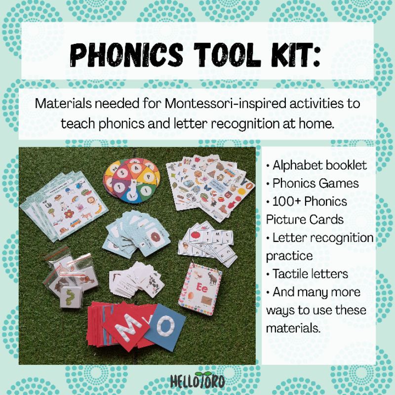 Jual Paket belajar foniks phonics at home (+kelas online) Montessori ...