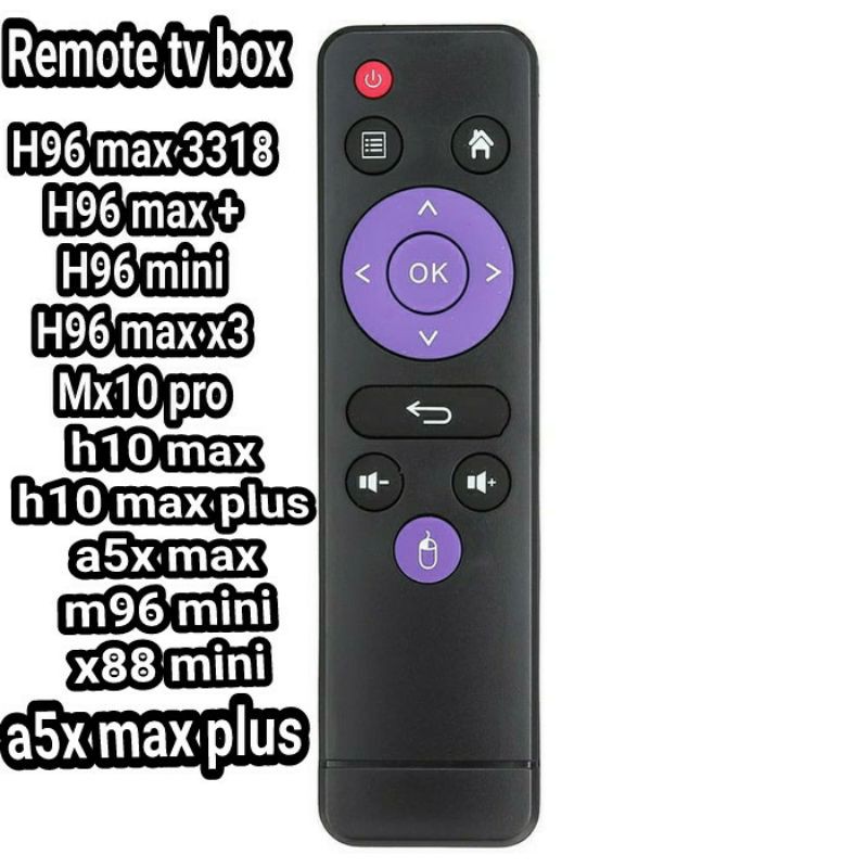 Jual Remote h96 max h96 mini h10 max h96 max + h96 max x3 mx3 pro a5x ...
