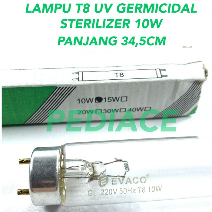 Jual Lampu T8 UV Germicidal Sterilizer 10W Filter Air / Kuman EVACO 34 ...
